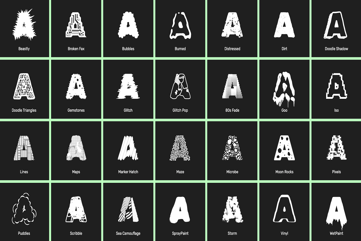 Generative Fonts presenta 28 fuentes generadas por un algoritmo- ESCAT